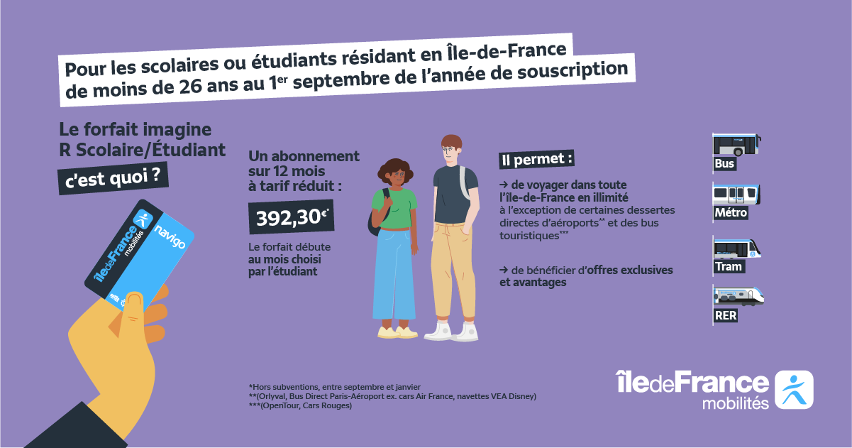 Navigo Imagine R : pensez à souscrire avant la rentrée